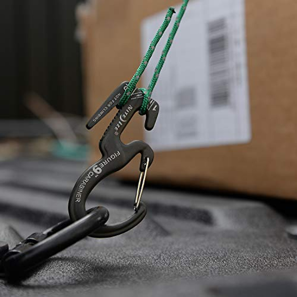 Carabiner Clip/Rope Tightener, 2-3/4 In.