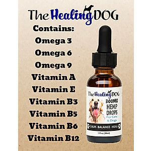 The Healing Dog: Hemp Oil for Cats & Dogs - 300mg