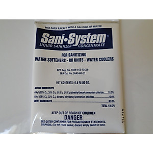 Dijkoo Pro Products SANI-SYSTEM (SS24WS) Liquid Sanitizer Concentrate for WATER SOFTENER - RO UNITS - WATER COOLERS (24)