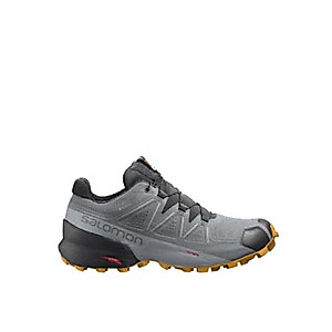 Salomon Speedcross 5 Gore-tex Trail Running Shoes for Men, Monument/Black/Saffron, 11