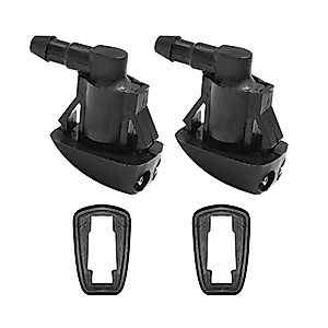 2Pcs Windshield Wiper Washer Nozzle Spray Jet Compatible with Chevrolet Traverse, GMC Acadia, Saturn Outlook 25823360