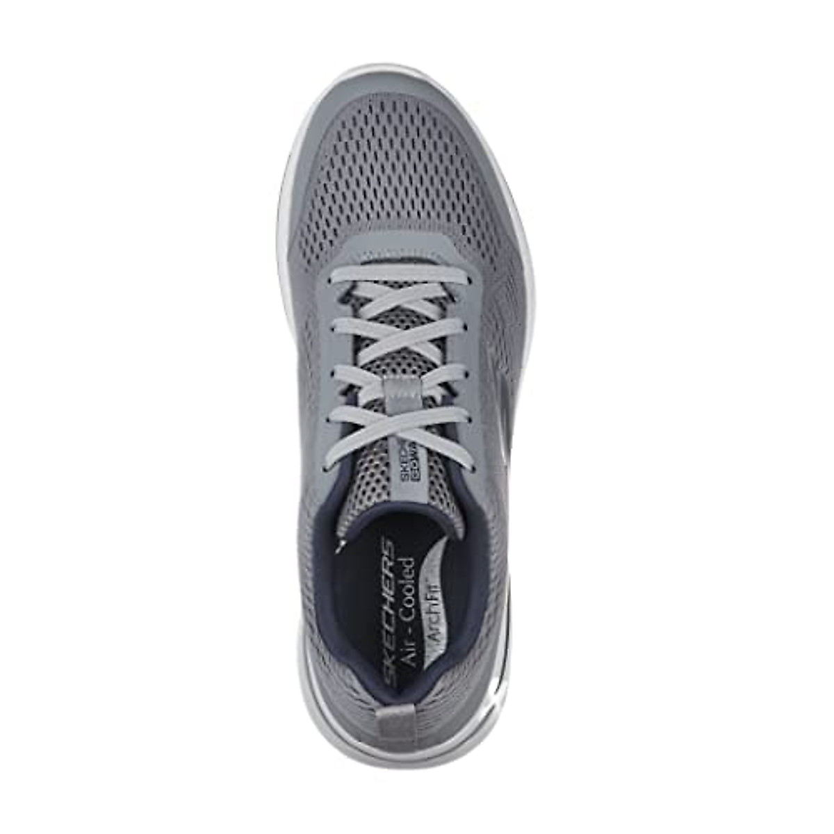 Skechers mens Go Walk Arch Fit - Idyllic Sneaker, Grey/Navy, 11 X-Wide US