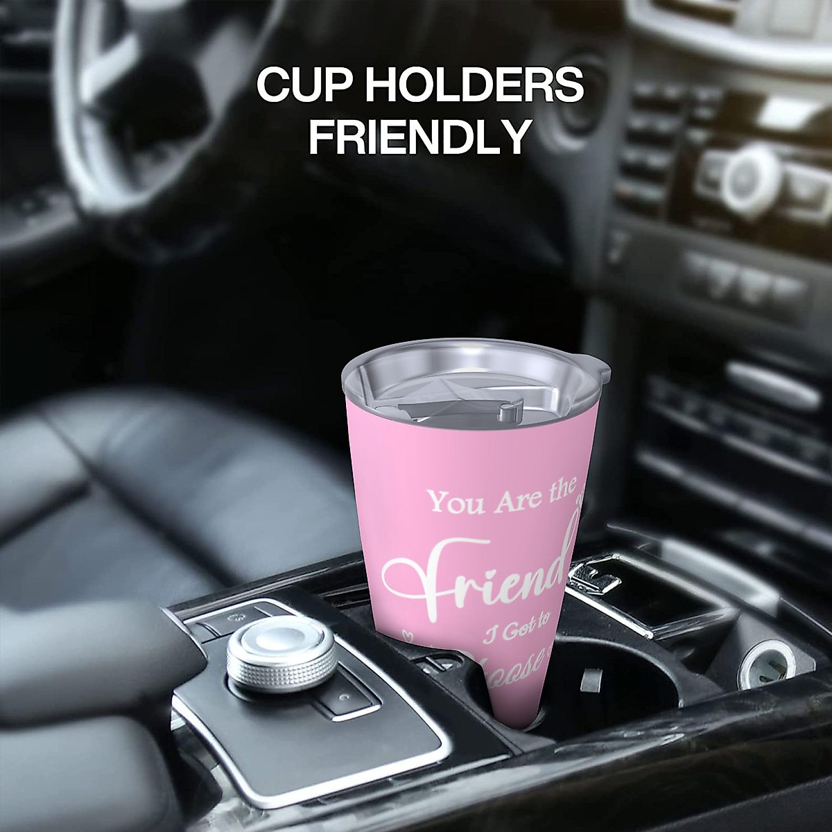 Best Friend Birthday Gifts for Women Friends Tumbler, Bestie Friendship Gifts for Women Best Friend Tumblers, 20oz Insulated Tumbler Drinking Coffee Tea Cups Travel Mug Gifts for Work Friends