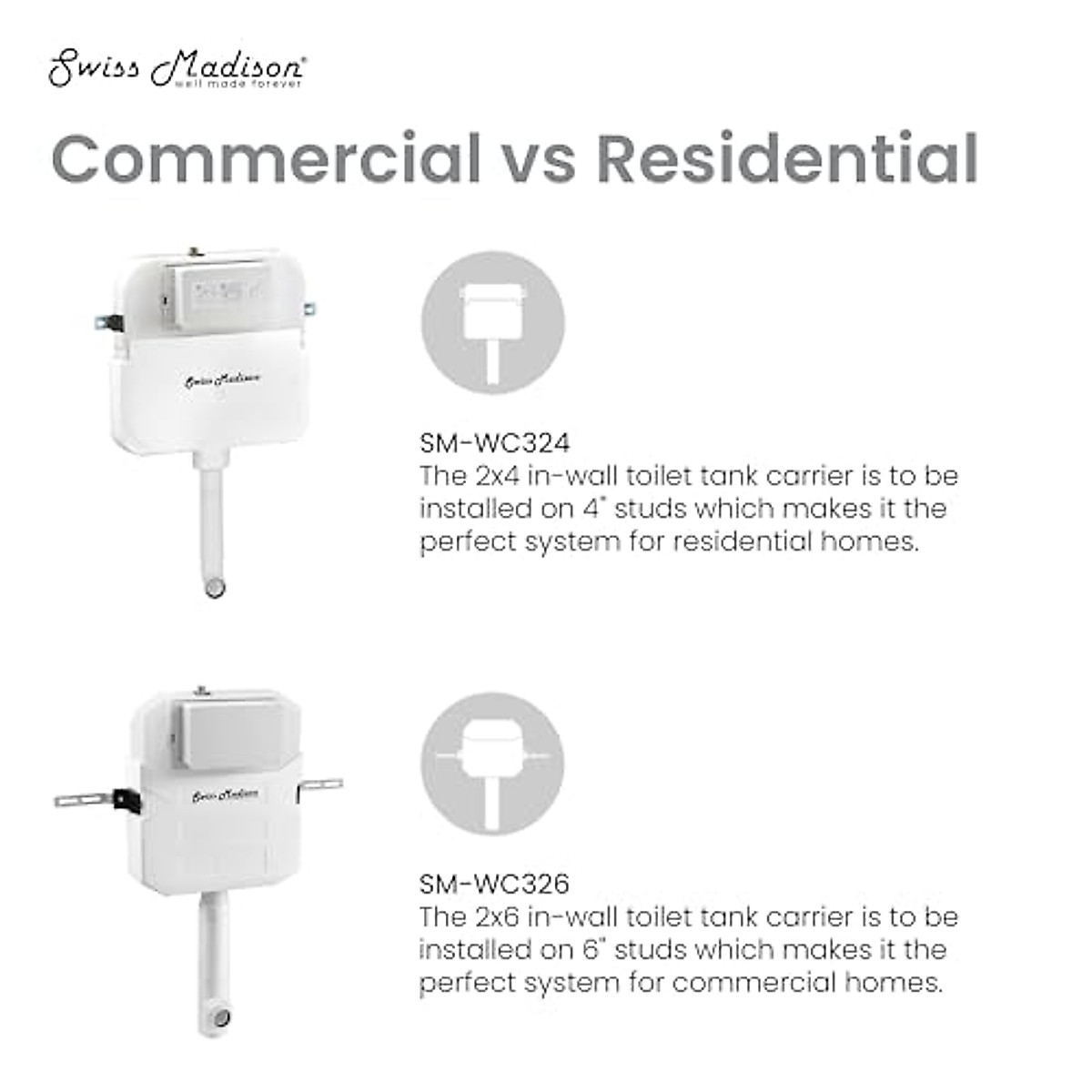 Carre Back to Wall Toilet Bowl in Matte Black