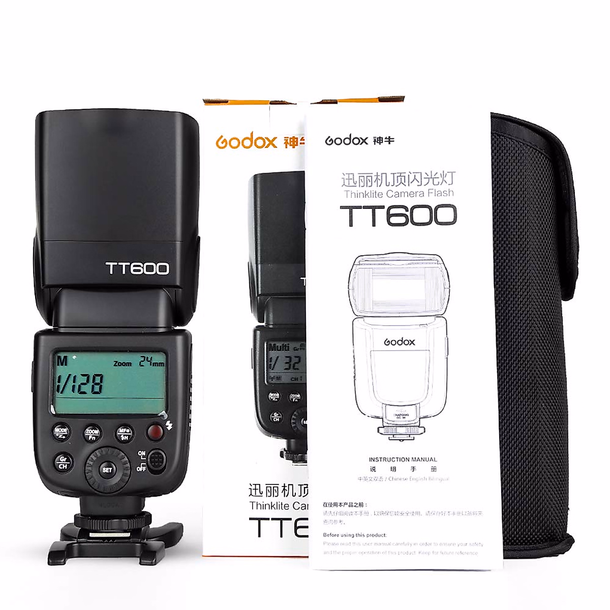 Godox TT600 Flash 2.4G HSS Thinklite Camer Flash Speedlite Built in Godox X System Receiver Wireless GN60 Master/Slave Camera with Xpro-N Trigger Transmitter Compatible Nikon Camera (2pcs)