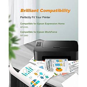 202XL Ink Cartridges Remanufactured Replacement for Epson 202 XL 202XL Ink Cartridges T202 XL Ink Cartridges for Epson Printer Workforce WF-2860 Home XP-5100 All-in-One Inkjet (4 Pack, BCMY)