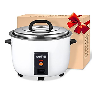 Wantjoin Rice cooker Stainless Rice Cooker & Warmer Commercial Rice cooker for party and family(10L capacity for 4.2L rice,42CUPS)