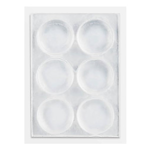 Scotch Clear Adhesive Bumper Pads 20 PCS, Self-Stick Rubber Pads 1/2" round, Cabinet Door Rubber Bumpers, Designed to Protect Cabinets and Drawers, Sound Dampening, Transparent (SP950-NA)