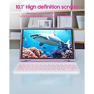 Tablet 2 in 1 Android 11 Tablets with Keyboard 10 inch Tabletas, Include Mouse Stylus Case Tempered Film, 6000mAh Tablet 32GB ROM 512GB Expandable Tableta, 8MP Dual Camera, WiFi BT Google Tablet PC.