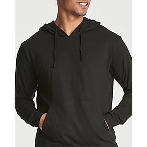 3 Pack: Men’s Cotton Lightweight Hoodie Long Sleeve Hooded T Shirt Sweatshirt French Terry Casual Performance Active Athletic Workout Gym Quick Dry Fit Jersey Pullover UPF 50 Outdoor- Set 12, M