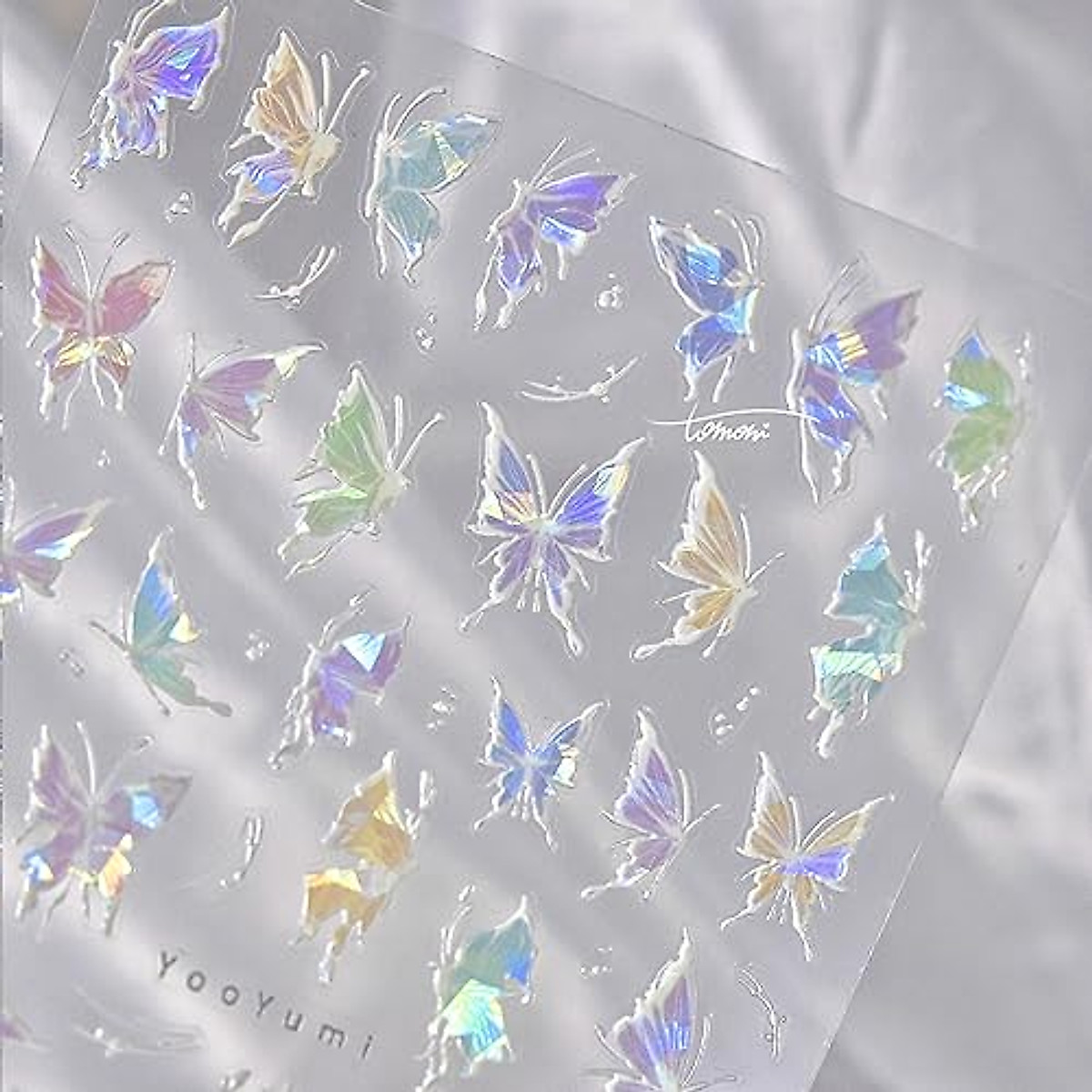 4Sheets 5D Gold Nail Art Stickers Classic Totems Moon Star Butterfly Delicate Nail Art Decal Supplies for Women Salon DIY Acrylic Nails Design (Gold Totems)