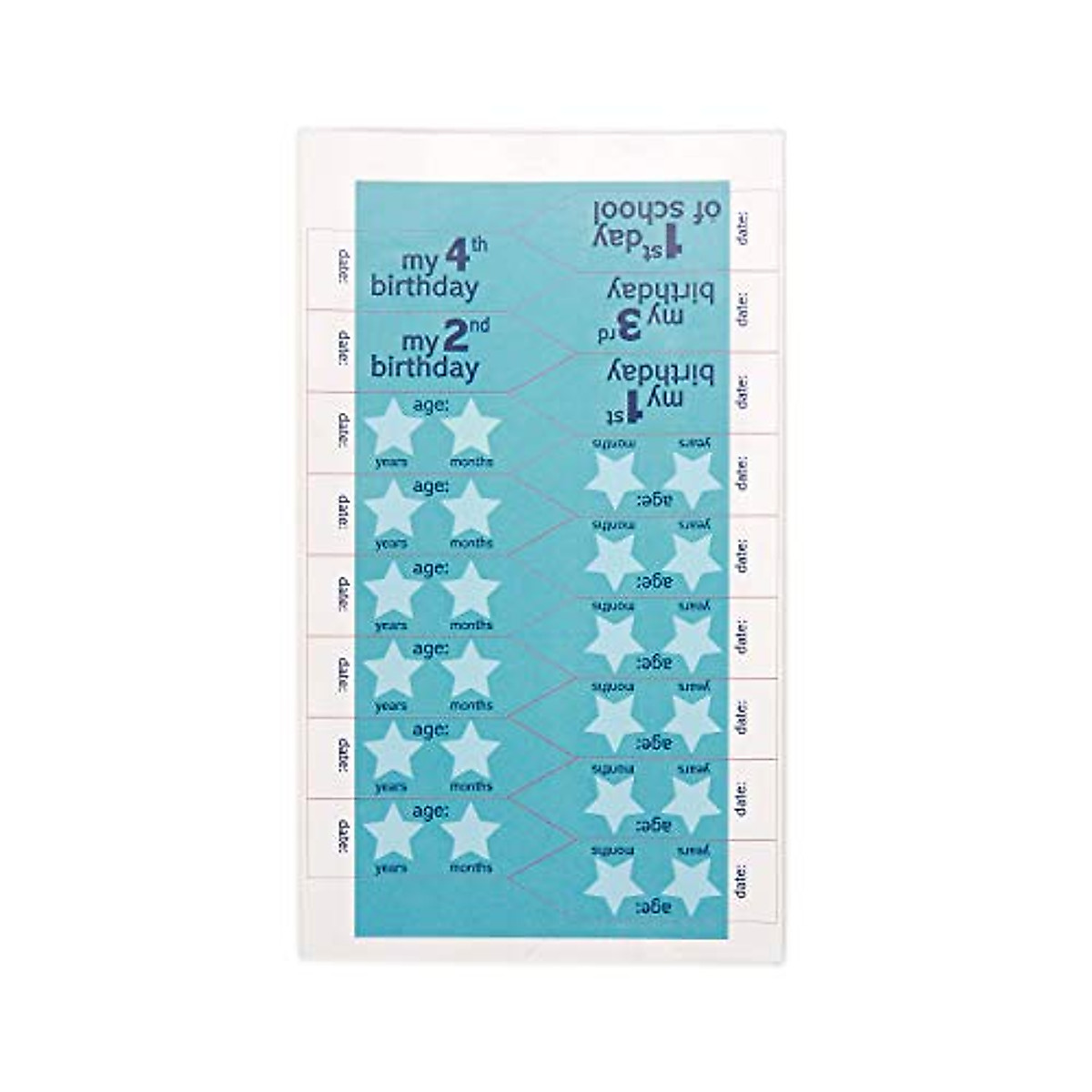 Whale on Ocean Blue Children's Canvas Growth Chart with Stickers