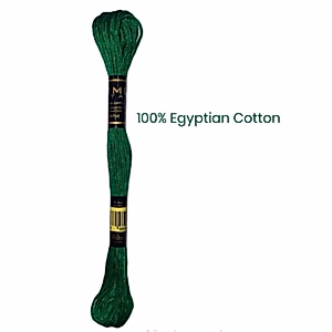 UMC STAG Pack of 12 Black Premium Embroidery Thread | 100% Egyptian Cotton Premium Skeins | Cross Stitch Embroidery Floss | Oeko TEX Certified Stranded Cotton | Ideal for Arts & Crafts (Black-12)