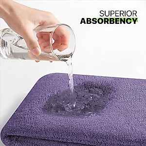 Magshion Extra Large Cotton Bath Sheet for Bathroom Adults Oversized Quick-Dry Bath Sheet Towel, Light Purple