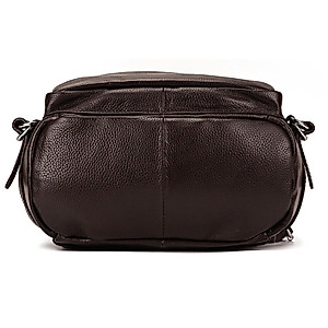 Nikki and Max Genuine Leather Backpack for Men, Vintage Luxury Laptop Backpack for Office Travel Backpack Bag Men's Daypack (Brown)