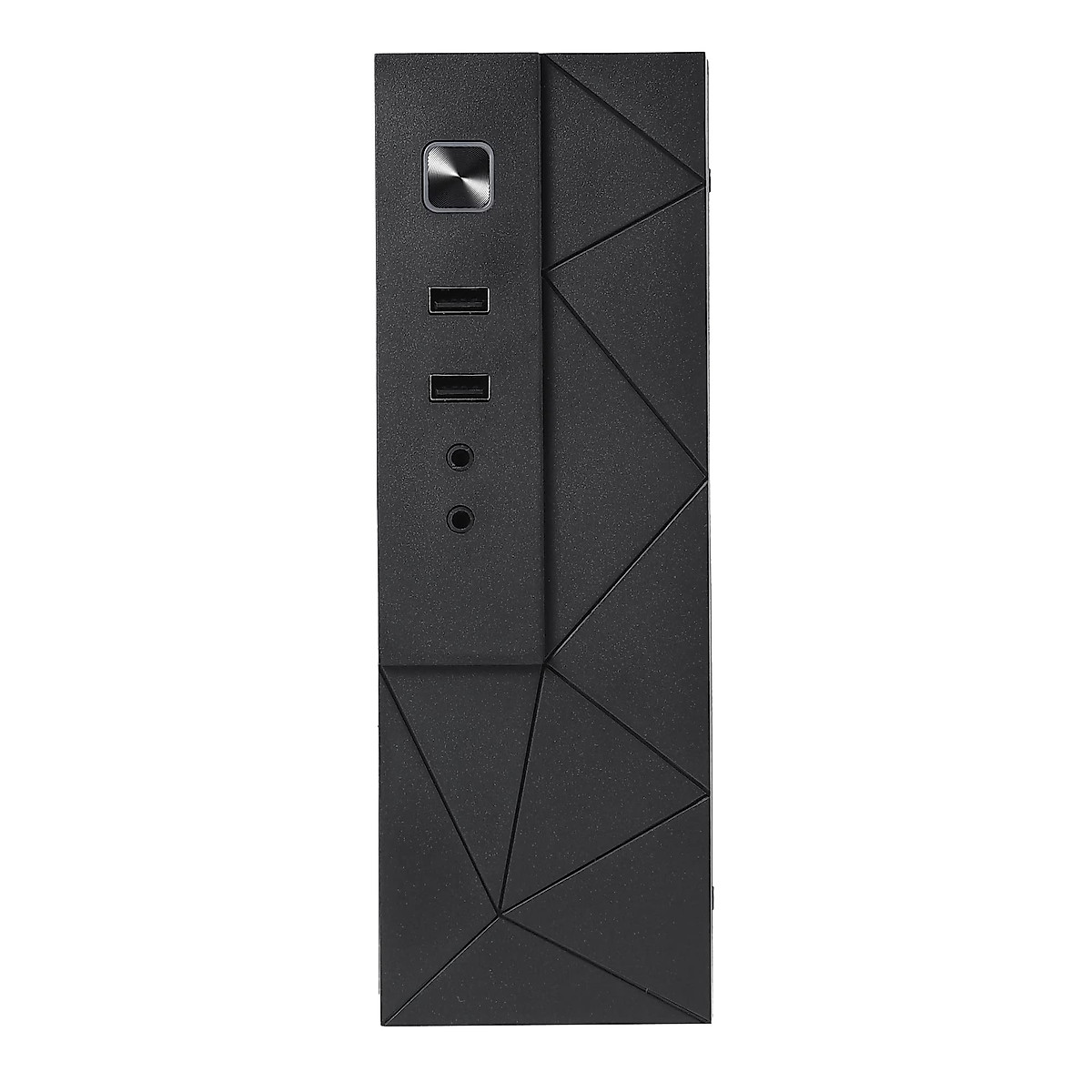 Goodisory MX01 SECC Fanless Mini ITX HTPC Chassis with 3.5" Hard Drive Bay and Vertical Stand Foot (Black)