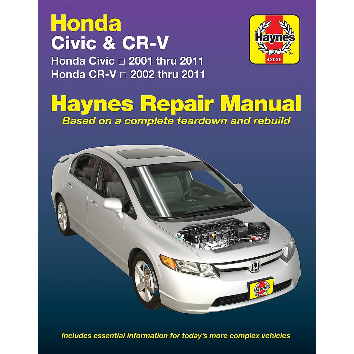 Honda Civic (01-11) & CR-V (02-11) Haynes Repair Manual (USA) (Paperback)