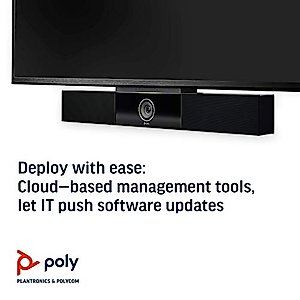 Poly - Studio - Premium Audio and Video Conferencing System (Polycom) - Plug-and-Play USB Connectivity - Video Solution for Home Office & Small Conference Rooms (Renewed)