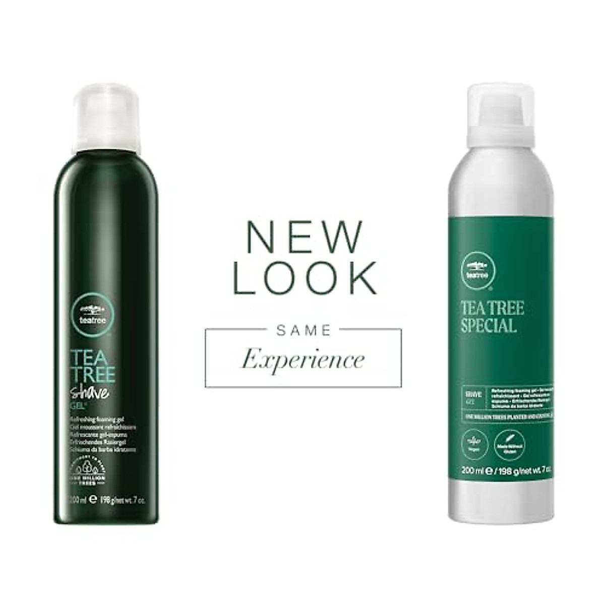 Tea Tree Shave Gel, Refreshing Foaming Gel, For All Skin Types, 7 oz.