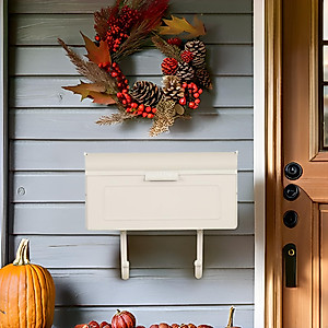 Special Lite Horizon Horizontal Wall Mount Mailbox - White Aluminum Mailbox for Wall Mount - SHH-1006-WH