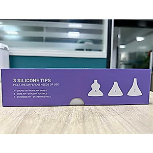 Electric Nasal Aspirator for Baby, 3 Different Nose Suction Nozzles, 3 Modes Nose Sucker for Baby, Deeply Nose Cleaner The Booger/Mucus/Snot, Babies Toddlers Newborn Essentials