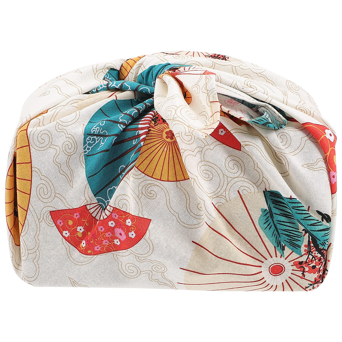 LOGOFUN Bento Wrapping Cloth Furoshiki Wrapping Cloth Handkerchief Japanese Style Bento Lunch Bandana Cover (70x70cm-Yellow)