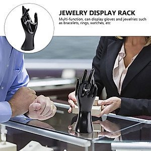 Cabilock 2pcs Necklace Rings Ring Tray Mannequin Hand Form Bracelet Ring Stand Cone Ring Holder Creative Display Stand Jewelry Display Rack Jewelry Organizer Model Bracket Props Desktop