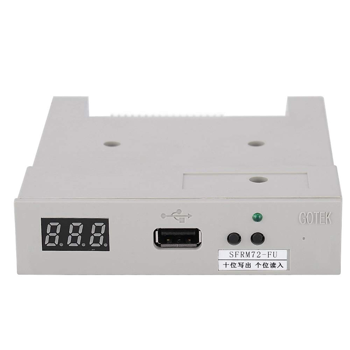 Cuifati USB Floppy Drive,ABS 720KB SFRM72-FU USB SSD Floppy Drive Emulator with 720K Floppy Drive,USB External Floppy Disk Drive Portable FDD USB Drive,Plug and Play for Laptop Desktop PC