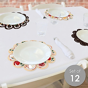 Big Dot of Happiness Rosh Hashanah - Jewish New Year Party Round Table Decorations - Paper Chargers - Place Setting For 12