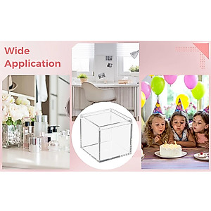 TIMCORR 36PCS Mini Clear Acrylic Boxes,Small Clear Boxes with Lids, 2.2 x 2.2 x 2.2 in Plastic Square Cube, Square Display Box, Clear Container Boxes for Candy Pill Earring Jewelry Tiny Beads