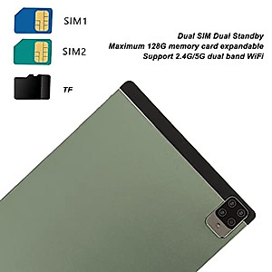 Office Tablet Night Mode 10 Inch IPS US Plug 100-240V HD Tablet 3 Card Slots Aluminum Alloy Work (U.S. regulations)