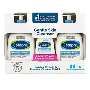 Cetaphil Gentle Skin Cleanser 2/20oz 4oz Bonus