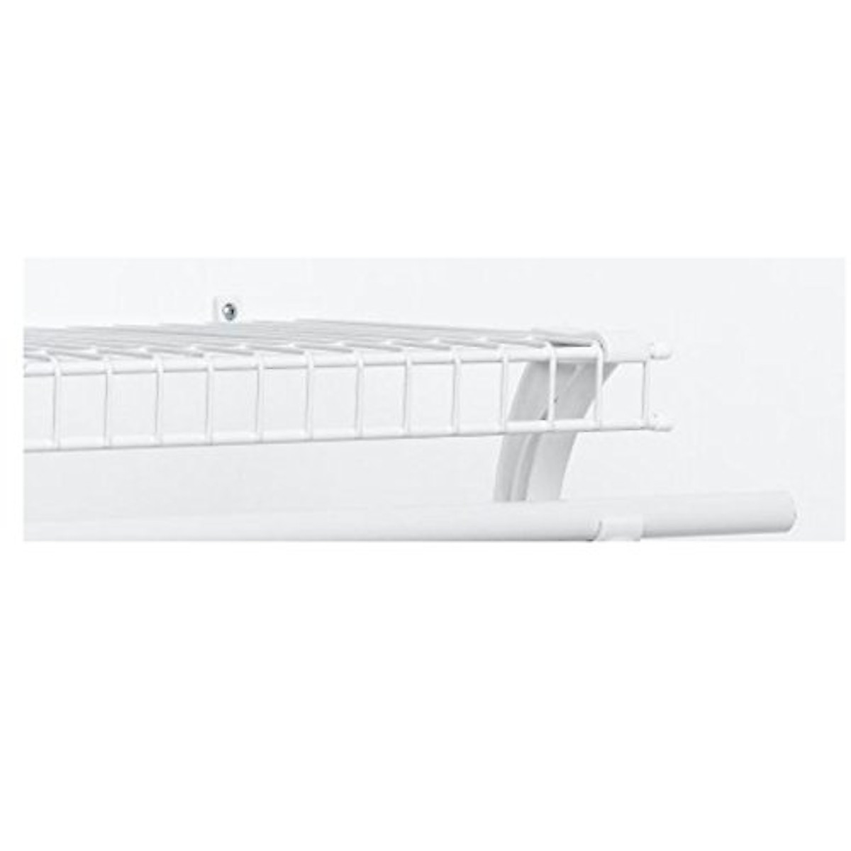 ClosetMaid 2057 4-Foot Hanging Bar for SuperSlide Shelves, White