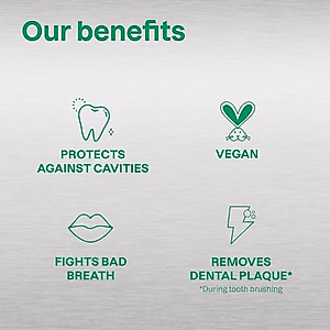 ATTITUDE Toothpaste with Fluoride, Prevents Tooth Decay and Cavities, Vegan, Cruelty-Free and Sugar-Free, Blueberry, 4.2 Oz