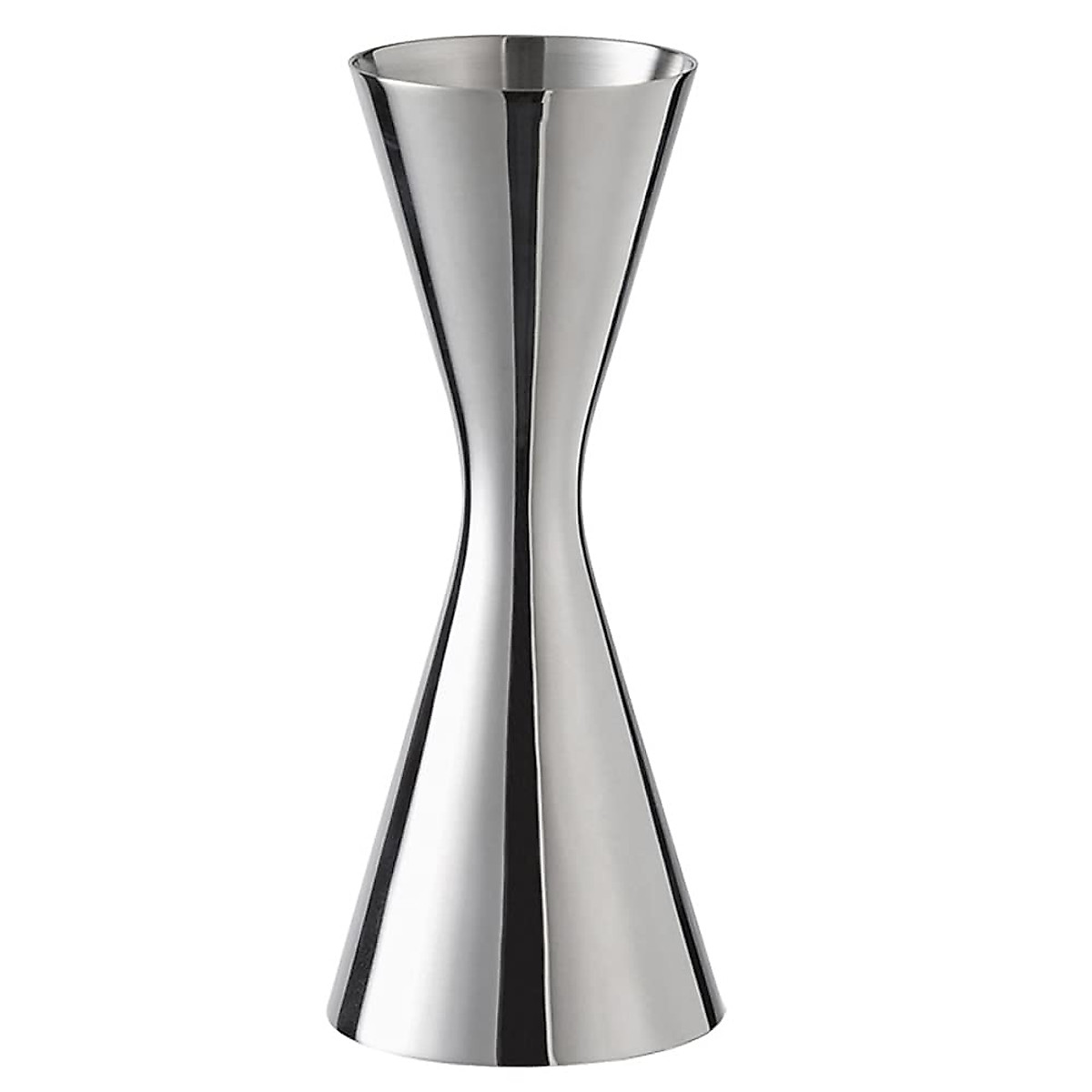 1 Piece Double Jigger Cocktail Jigger Drink Jigger Double Cocktail Jigger Cocktail Measuring Cup Stainless Steel Bar Jigger 1oz & 2oz Cocktail Jigger Measuring Cup Bar Tool, Silver