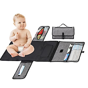 Portable Changing Pad - Baby Travel Changing Pad for Easy Travel - Travel Diaper Changing Pad - On The Go Diaper Pad Changing Mat - Foldable Changing Pad for Moms and Dads - Diaper Pad Changing Mat