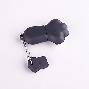 Premium Black Paw USB Flash Memory Drive 8GB