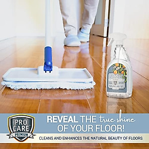 ProCare Citrus Floor Cleaner (Made in USA) | Tile, Stone, Laminate, Vinyl & Natural Wood Floor Cleaner for Mopping, Floor Cleaning Solution with Citrus Aroma - 32oz / 0.95L Spray Bottle