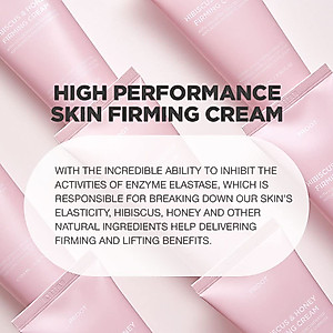 Hibiscus and Honey Firming Cream | Concentrated Complex | Lightweight Neck Firming Cream for Sensitive and All Skin Type | Formulated with Collagen Centella Asiatica, and Other Natural Ingredients |