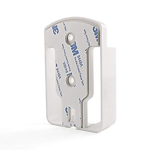 E-outstanding Remote Control Rack Holder White Wall-Mounted Organizer Self Adhesive Media Storage Box Case for Air Conditioner Controller