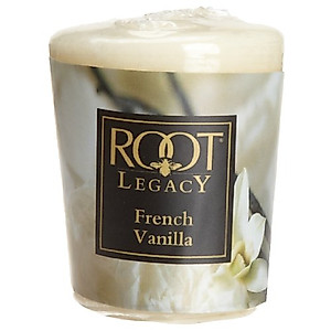 Root 20 Hour Votive Candles, French Vanilla Scent, Ivory, 18-Pack Box