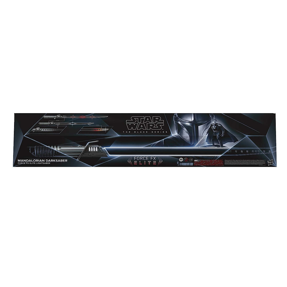 STAR WARS The Black Series Mandalorian Darksaber Force FX Elite Lightsaber with Advanced LEDs, Sound Effects, Adult Collectible Roleplay