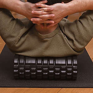 The Gym Sessions Unisex_Adult EVAROL Massage Roller, Black, 13 x 5.5 cm