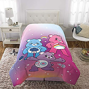 Franco Kids Bedding Super Soft Reversible Comforter, Twin/Full, Care Bears