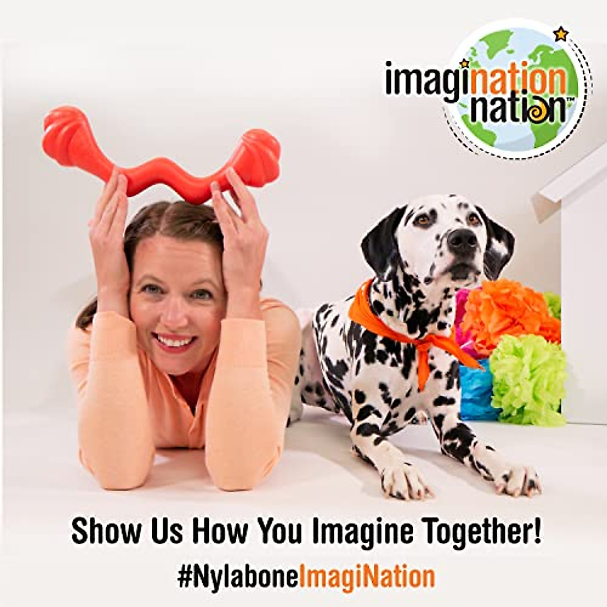 Nylabone Rexii Interactive Dog Toy for Small Dogs – Lightweight Flexible Dog Toy for Creative Play & Dog Exercise