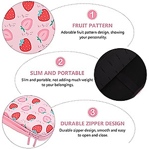 SOLUSTRE Carry Case for Switch Lite Console Fruit Design Cross- body Bag Joystick Portable Cover Cases Game Console Bag Crossbody Handbag for Switch Lite Red