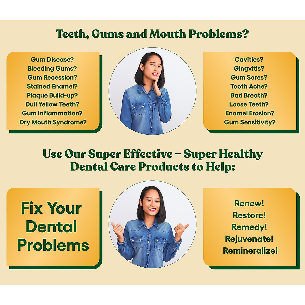 Gum Disease Help! Gum Recession Help! -Organic Mouth Detox & Oil Pulling - AyurVeda Formula - Helps Toothaches, Gingivitis, Pain, Root Canal, Bleeding, Sensitivity, Inflammation