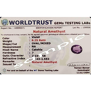 LMDPRAJAPATIS 10.00 Carat Natural Amethyst katela Original 925 Sterling Silver Adjustable Ring For Women