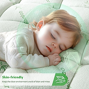 Baauye Bambu_Viscose Mattress Topper Twin XL(Twin XL,39"x80")