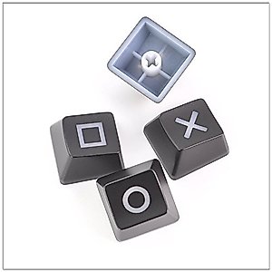 LZYDD Keyboard Keycaps W A S D Arrow/Direction Key PSP Controller Pattern Cherry MX Key Cap for MX Switches Backlit Mechanical Gaming Keyboard (4pcs,Black)